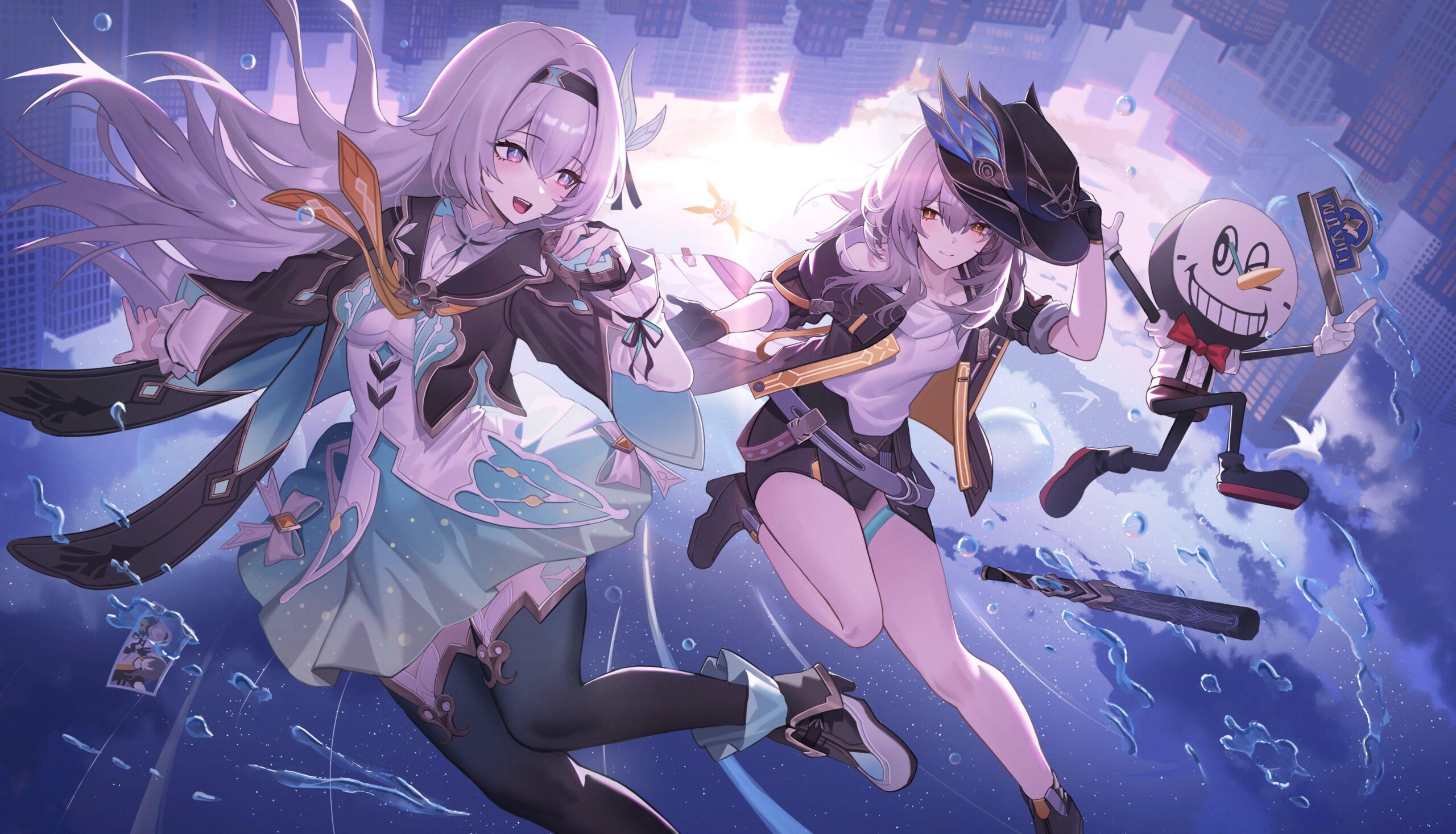 Firefly, Stelle, and Clockie [Honkai Star Rail] (4096x2347) - Anime Project